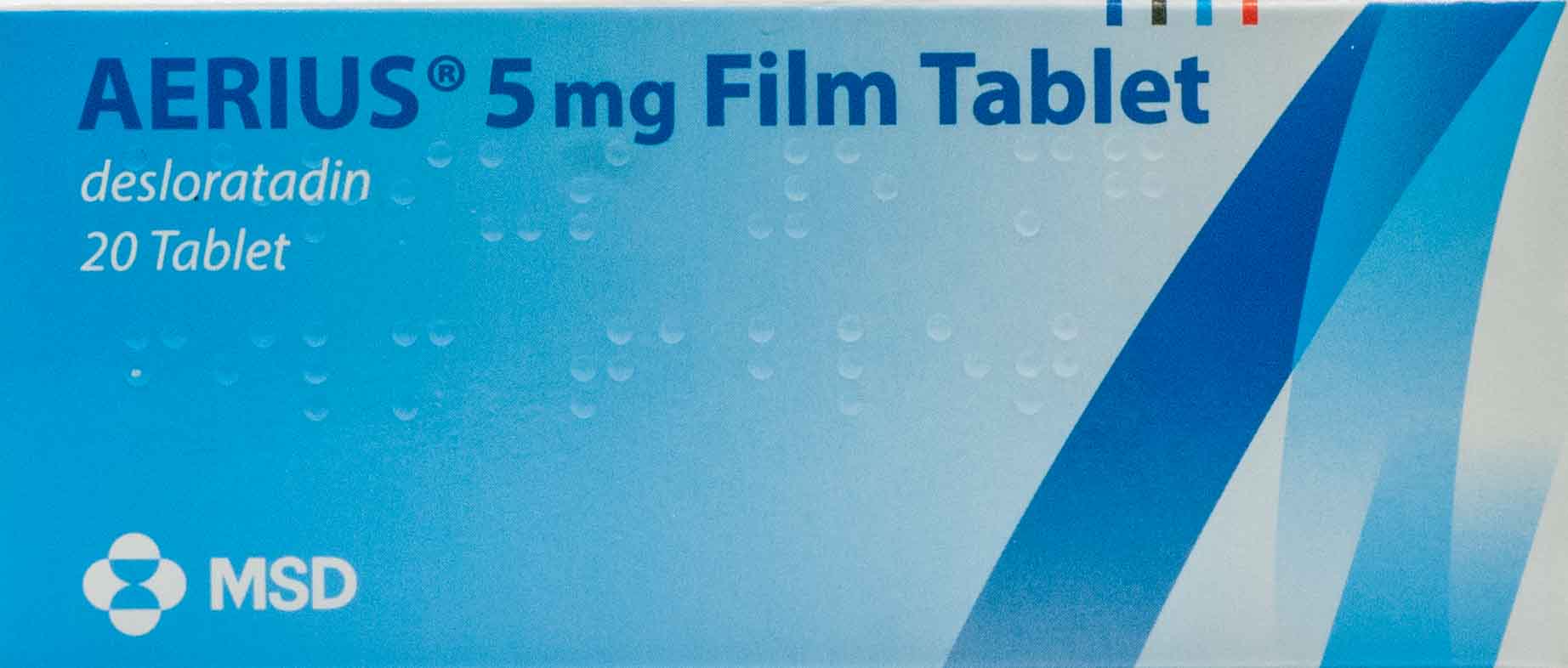 AERIUS (DESLORATADINE) 5MG TAB 20'S - Seroled Pharmaceuticals