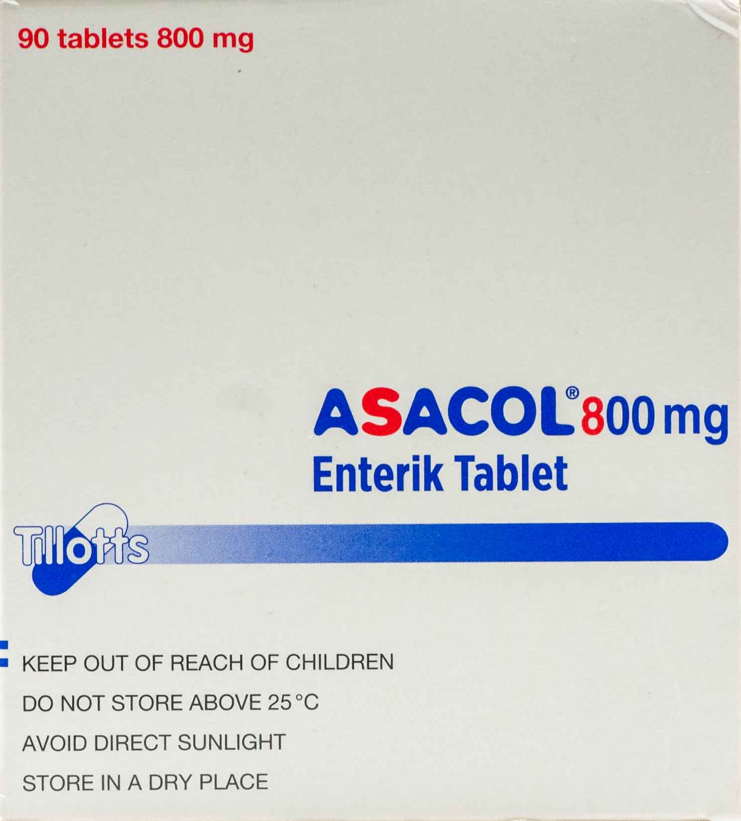 ASACOL (MESALAMINE) 800MG TAB 90'S - Seroled Pharmaceuticals