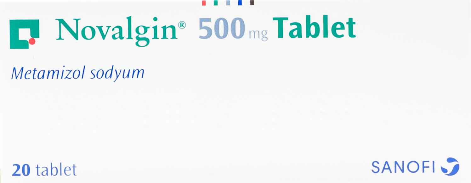 NOVALGIN (METAMIZOLE) 500MG TAB 20'S - Seroled Pharmaceuticals